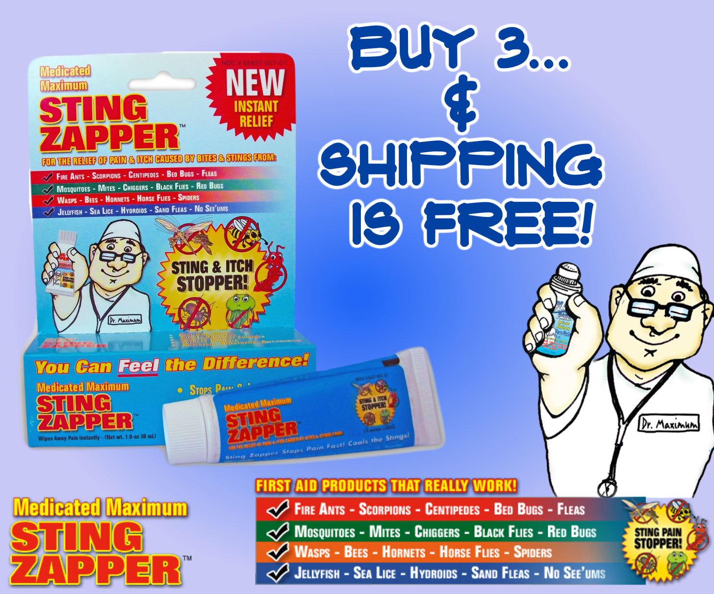 Original Sting Zapper Gel Special Offer – Buy 3 and the Shipping is FR ...